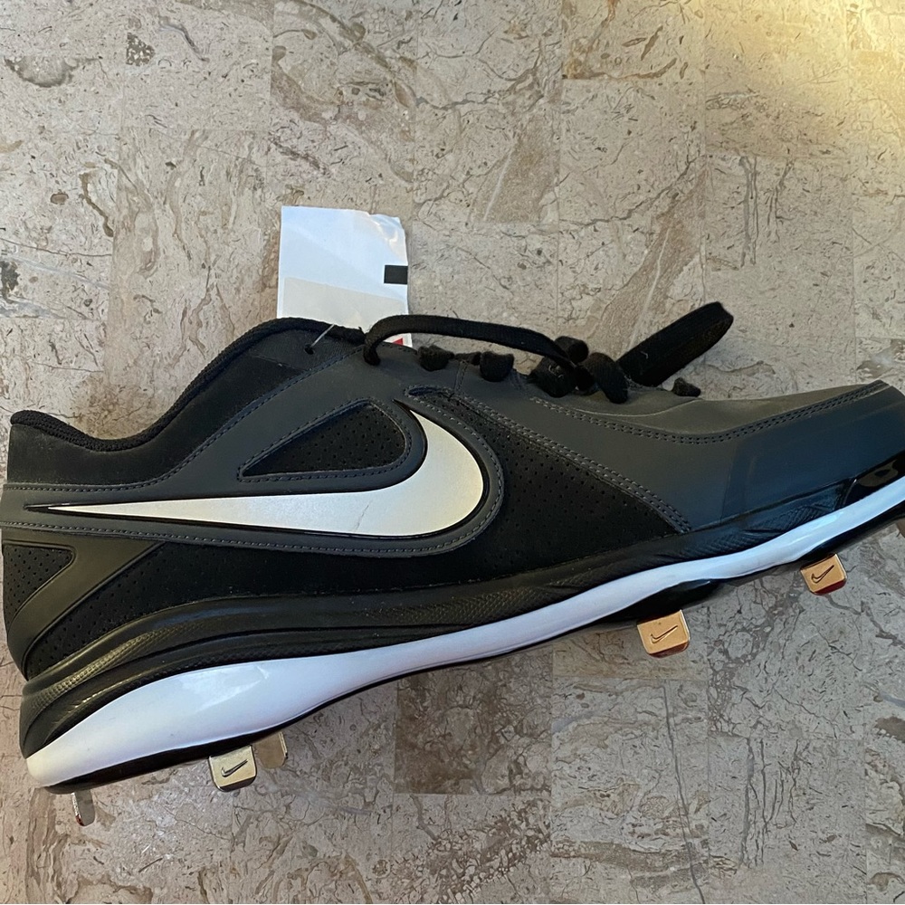 Nike Mvp Pro Baseball Cleats Spikes Black/White New S… - Gem